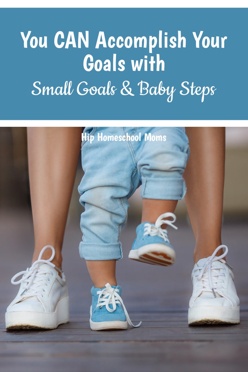 Small Goals and Baby Steps - Hip Homeschool Moms