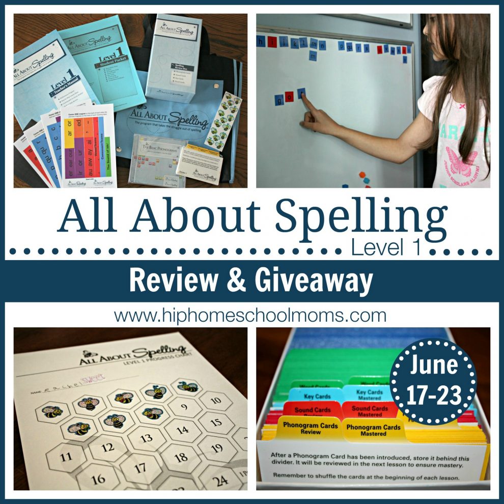 All About Spelling Level 1 Review & Giveaway - Hip Homeschool Moms