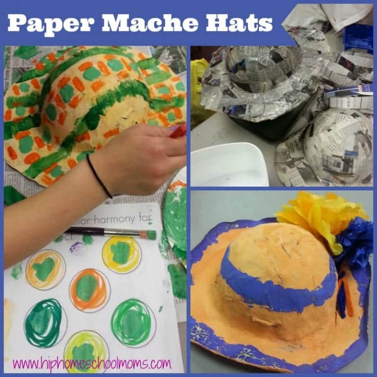 Paper Mache Hats - Hip Homeschool Moms