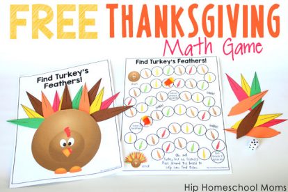 Free Printable Thanksgiving Math Game - Hip Homeschool Moms