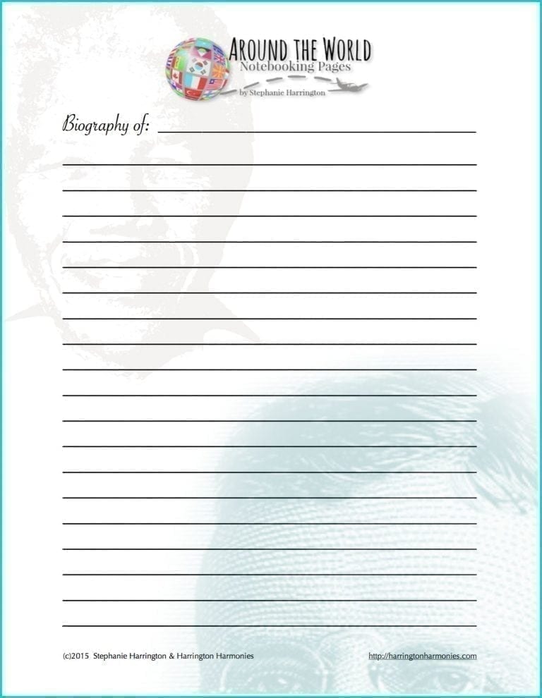 Around the World Notebook Pages - Hip Homeschool Moms