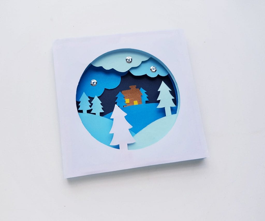 3D Papercraft: Cozy Winter Scene - Hip Homeschool Moms