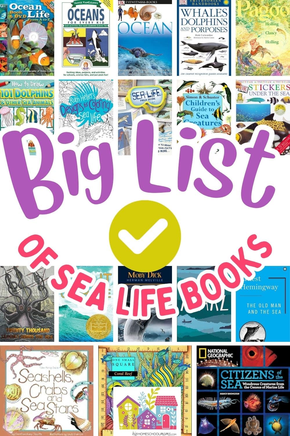 Big List of Sea Life Books - Hip Homeschool Moms