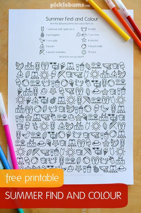 Summer Fun Sheets