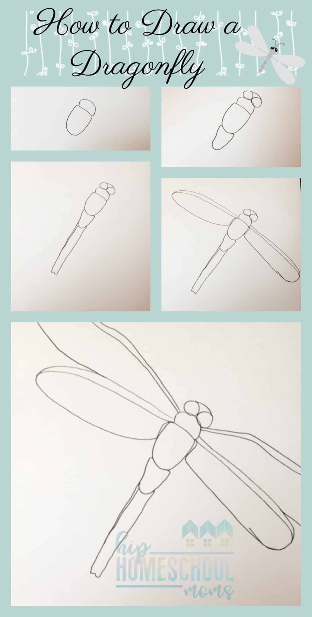 Zentangle Dragonfly Art Tutorial - Hip Homeschool Moms