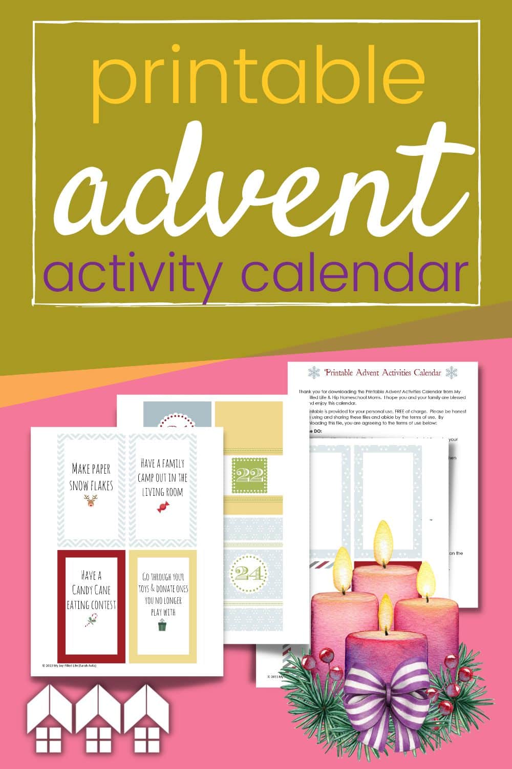 Printable Advent Activities Calendar - Hip Homeschool Moms
