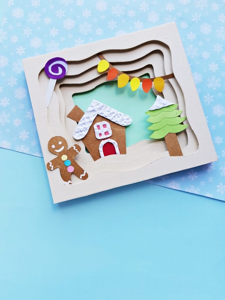 Gorgeous 3D Gingerbread House Paper Craft (with Free Templates!) - Hip ...