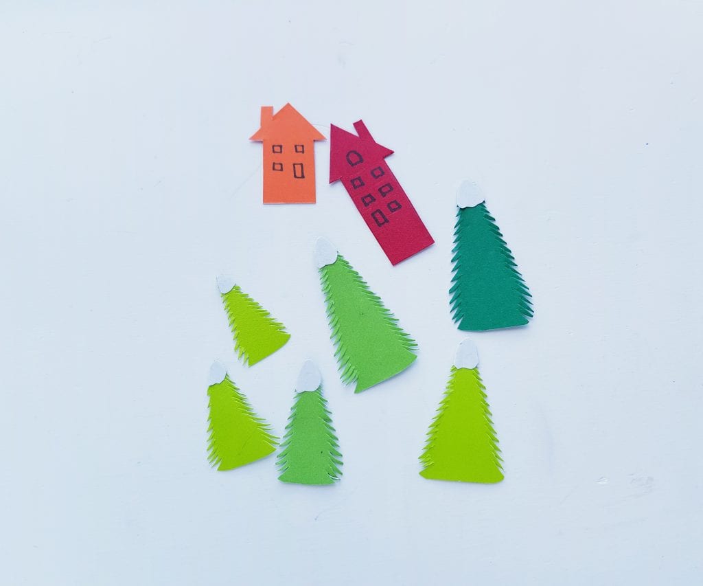 3D Papercraft: Festive Winter Scene - Hip Homeschool Moms
