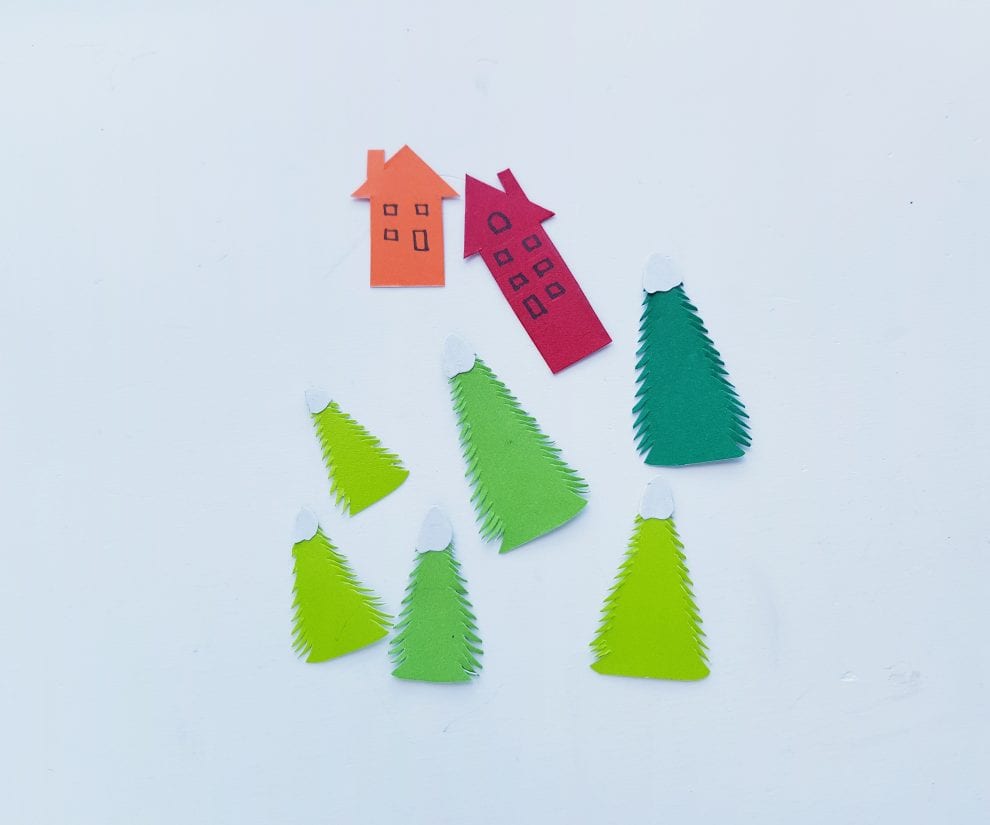 3D Papercraft: Festive Winter Scene - Hip Homeschool Moms