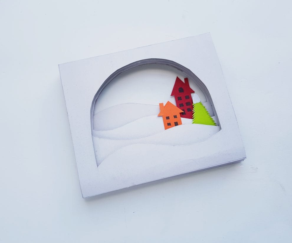 3D Papercraft: Festive Winter Scene - Hip Homeschool Moms