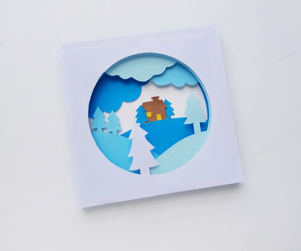 3D Papercraft: Cozy Winter Scene - Hip Homeschool Moms