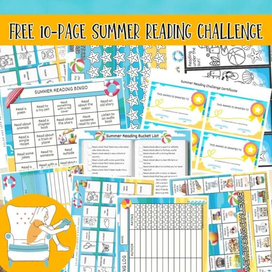 Over 30 Summer Reading Ideas with Free Printable